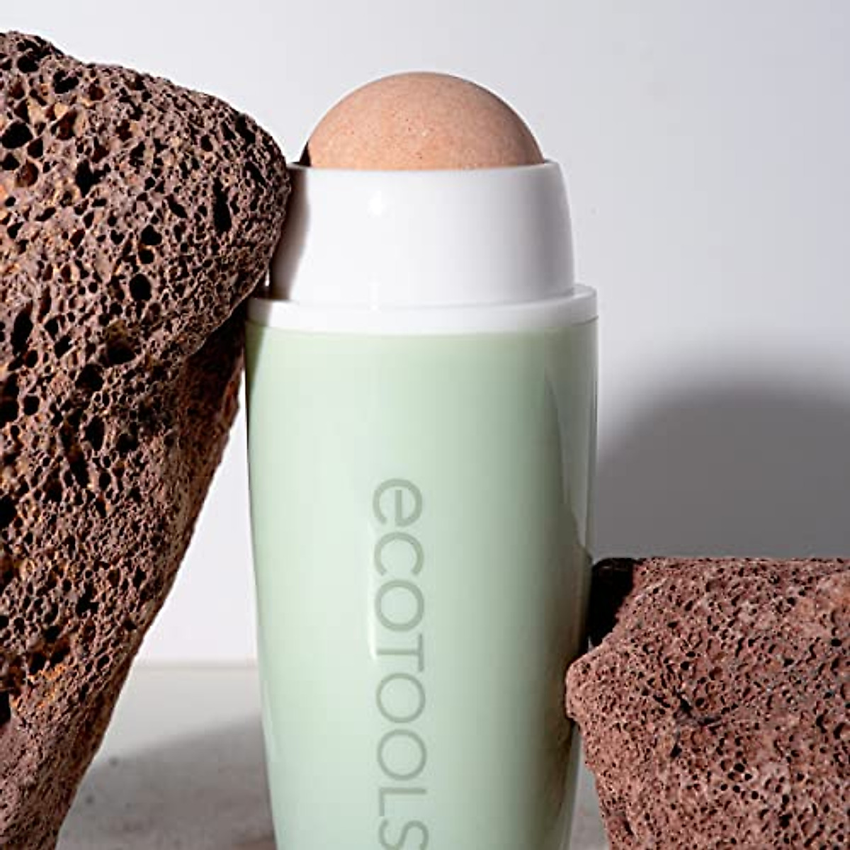 EcoTools Reusable Shine Control Oil Absorbing Facial Roller, Oil Absorbing Volcanic Ash Face Roller, For Oily Skin, Cruelty Free Facial Skincare Tool, Perfect For On The Go, 1 Count
