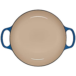 Le Creuset Olive Branch Collection Enameled Cast Iron Signature Braiser, 3.5 qt., Marseille with Embossed Lid