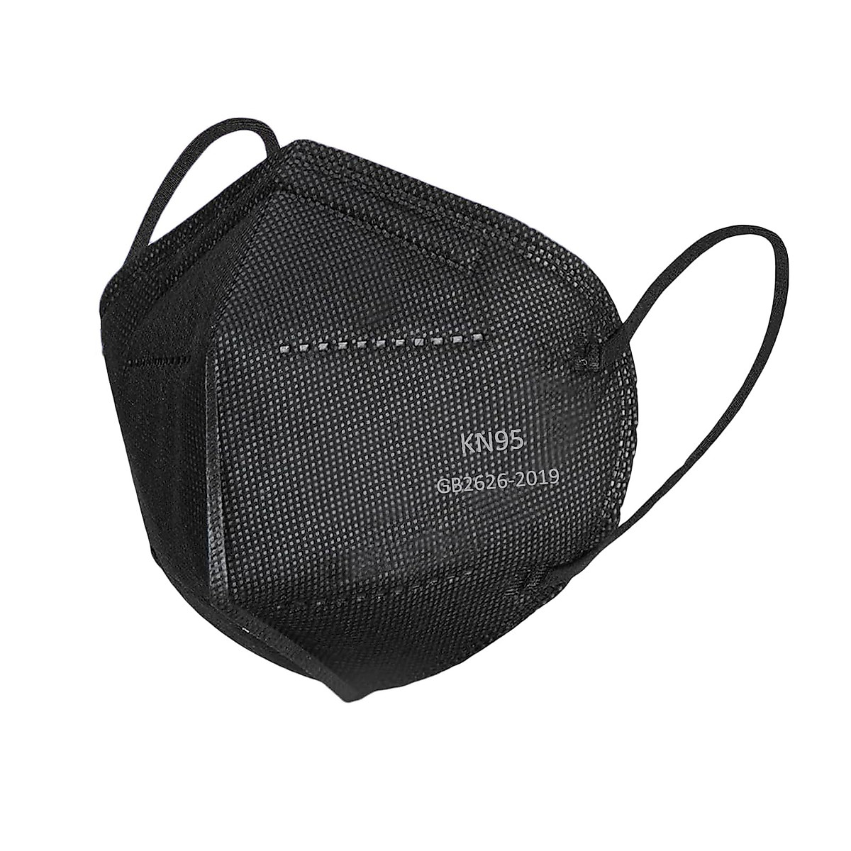 FASAOH KN95 Face Masks 100 PCS, 5-Ply KN95 Black Masks,Breathable Protection Masks, Individually Wrapped, Cup Dust Safety Mask