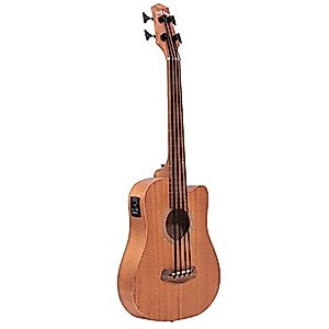 Gold Tone M-BassFL 23-Inch Scale Fretless Acoustic-Electric MicroBass with Gig Bag