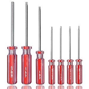 Hex Screwdriver Set Metric MM Sizes 7PCS Precision 1.5mm 2.0mm 2.5mm 3.0mm 4.0mm 5.0mm 6.0mm Allen Wrench for TRX4 Arrma Helicopter Drone Boat RC Cars Quadcopters and More (7)