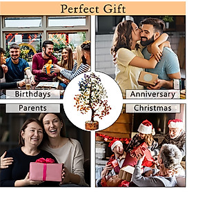 Zenfulstone 7 Chakra Tree of Life | Crystal Tree for Positive Energy - Meditation | Feng Shui Money Bonsai Tree | Home, Office - Tree of life Decor | Healing Gemstone Artificial Tree | Spiritual Gift