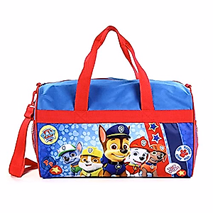 Nickelodeon Paw Patrol Polyester Duffle Bag Kids, Blue, Large