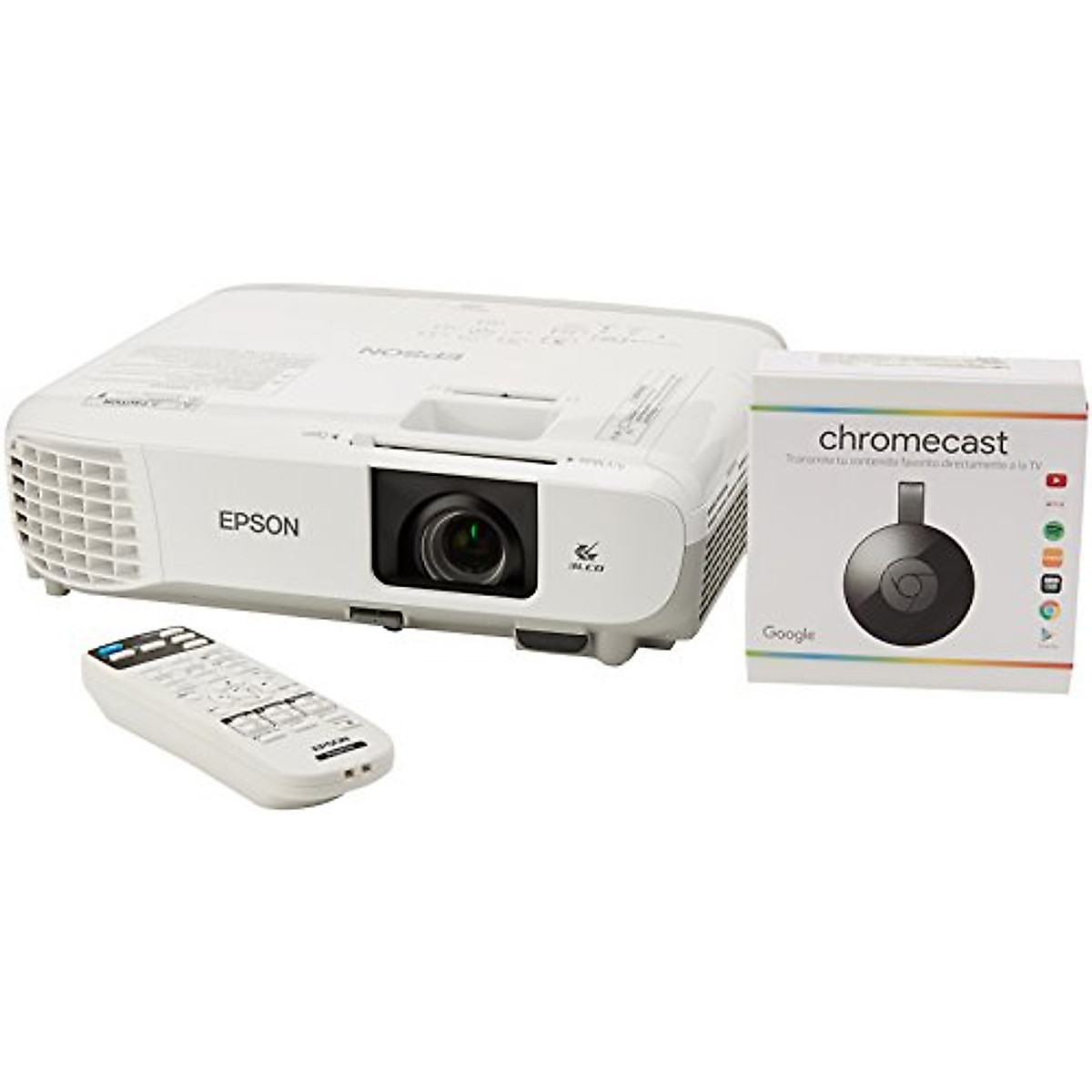 Epson PowerLite X39 LCD Projector - 4:3 - White, Gray