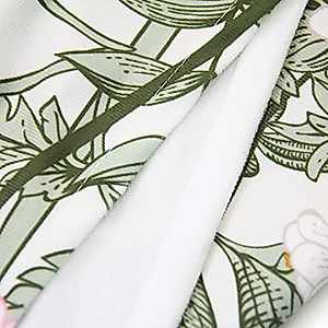 ABxinyoule Kitchen Window Curtain Plant Small Floral Wildflower Velvet Curtain Cafe Curtains Herb Living Room 84" W x 63" L (2 Panels 42W x 63H)