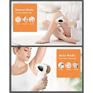 GERCY Hair Removal Device, Laser Hair Removal for Women Permanent with 9 Energy Levels, 2 Flash Modes and 999,999 Flashes, IPL Hair Removal for Face, Arms, Armpits, Bikini Line, Legs and Whole Body