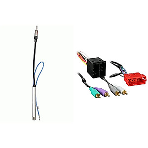 Metra Electronics 40-VW53 Aftermarket Radio Antenna Adapter and 70-1787 Radio Wiring Harness for Volkswagen and Audi