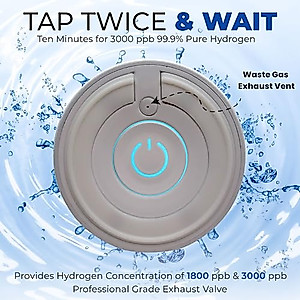 ionBottles® - Pro Model Rechargeable Portable Glass Hydrogen Water Generator Bottle up to 3000 PPB with PEM and SPE Technology Balanced Perfectly Balanced pH Water Ionizer