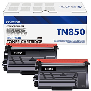 TN850 TN-850 Toner Cartridge 2-Pack: Compatible Toner Cartridge Replacement for Brother TN 850 TN820 High Yield Black for HL-L6200DW MFC L5850DW L5900DW MFC-L5900DW HL-L5100DN MFC-L5850DW Printer