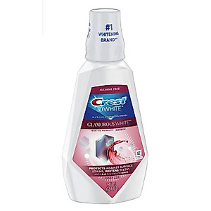 Crest 3D White Luxe Glamorous White Multi-Care Whitening Mouthwash, Fresh Mint (32 Oz, 3 Pk)