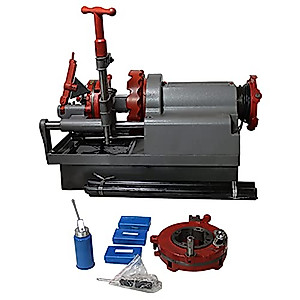 TECHTONGDA Electric Pipe Threader Threading Machine Threading Cutter 110V with 1/2"-3" Capacity for Installing and Building Industries