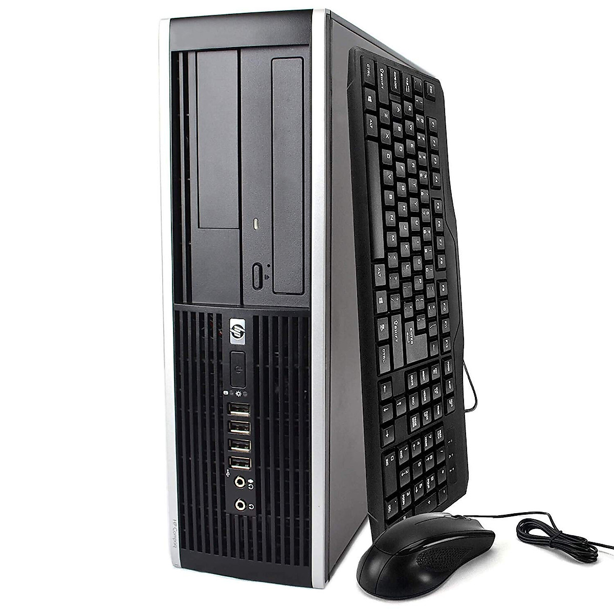 HP Elite Desktop Computer Package - Intel Core i5 3.1GHz, 4GB RAM, 250GB Hard Drive, DVD-RW Drive, WiFi, 19 Inch Monitor, Keyboard, Mouse, Windows 10 (Renewed)