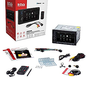 BOSS Audio Systems BVB9364RC Car DVD Player - Double Din, Bluetooth Audio and Hands-Free Calling, 6.2 Inch Touchscreen LCD, MP3, CD, DVD, USB, SD, AUX in, AM/FM Radio, Rearview Camera Included
