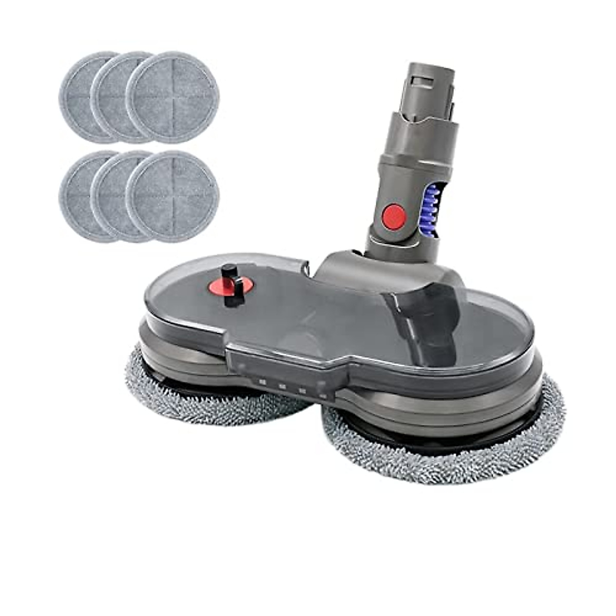 NUTRAC Vacuum Cleaner Floor Brush Head Replaceable Parts with Water Tank Rag Cloth Electric Mop Head，Compatible for Dyson V6 DC58 DC59 DC61 DC74