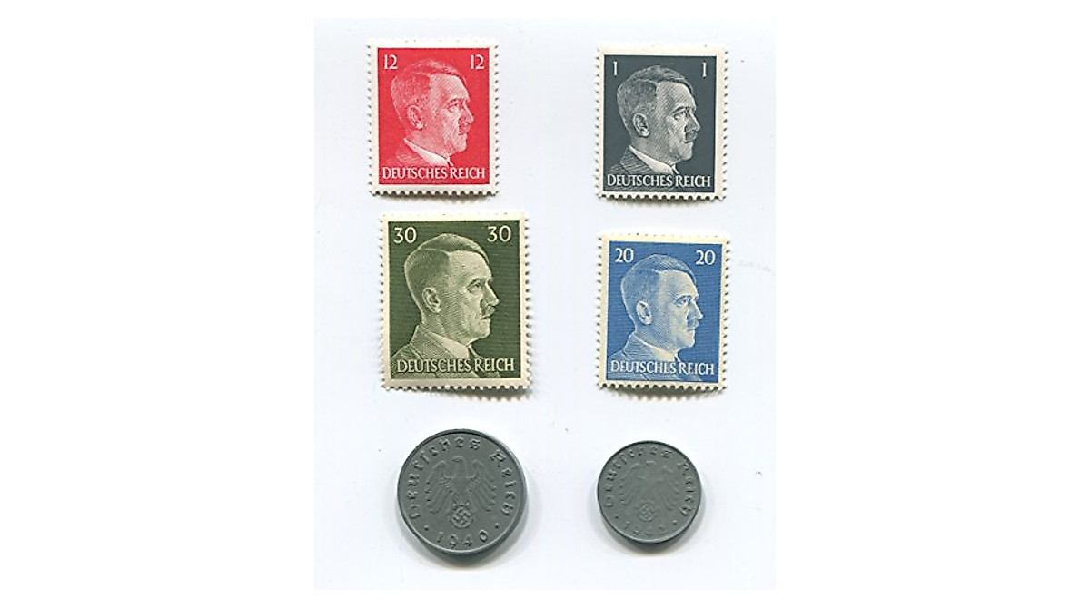 Premium WW2 Nazi Coin & Hitler Stamp Collection | Great Gift Idea