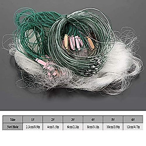 Lixada 25m 3 Layers Monofilament Fishing Fish Gill Net with Float #1/#2/#3/#4/#5/#6