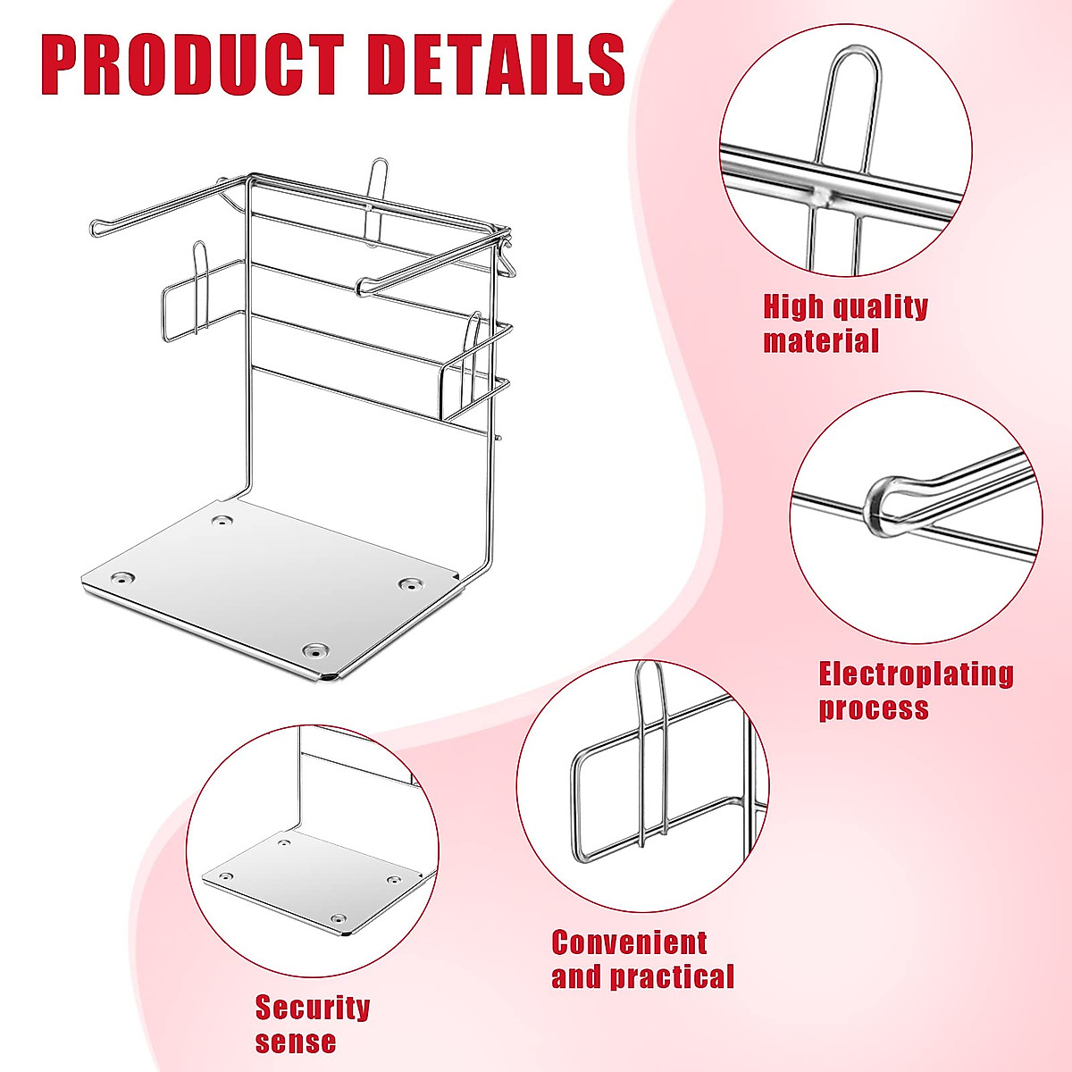 Sweetude 2 Pcs Grocery Bag Holders with 200 Pcs Thank You Plastic Bags 13.5 x 13 x 10.5 Inch Plastic Bag Holders for Grocery Bags Chrome T Shirt Bag Rack for Restaurant Small Business Take Out Retail