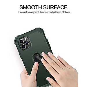 BENTOBEN Compatible with iPhone 11 Pro Max Case, Heavy Duty Rugged Shockproof 3 in 1 Hybrid Hard PC Soft Rubber Bumper Anti Slip Phone Cover for iPhone 11 Pro Max 6.5", Midnight Green