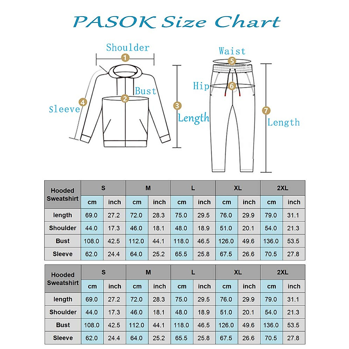 PASOK Men's Casual Tracksuit Set Long Sleeve Full-Zip Running Jogging Athletic Sweat Suits (M, Style 2 Light Gray)