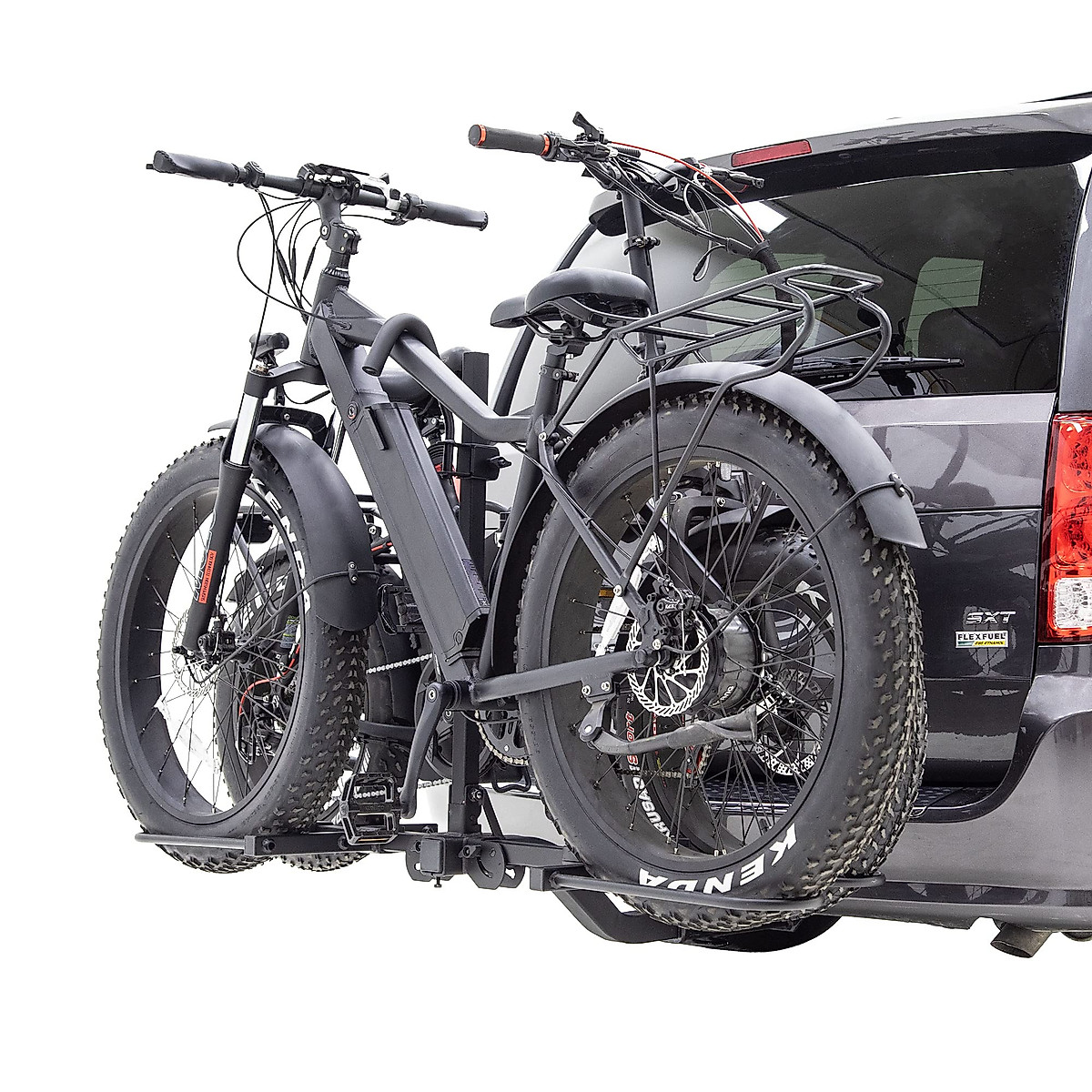 ELEVATE OUTDOOR Hitch-Mounted Bike Rack for E-Bikes and Fat Tire Bikes - 2 Bike