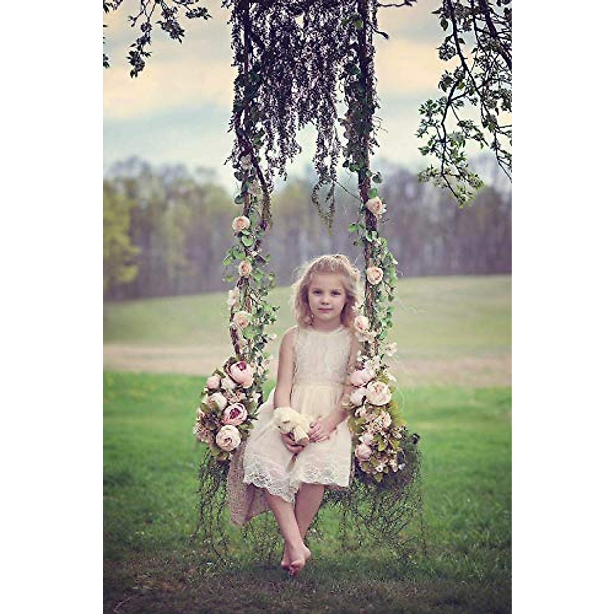 Luyue Vintage Artificial Peony Silk Flowers Bouquet Home Wedding Decoration -Light Pink