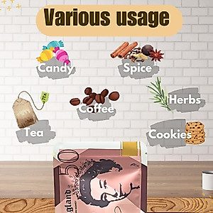 Generic 100 Pack Mylar Bags 3.5, Money Designed Bags, Resealable Storage Baggies, 3.5 Gram Snack Candy Bags, 3.5 x 4.75 inches, Red