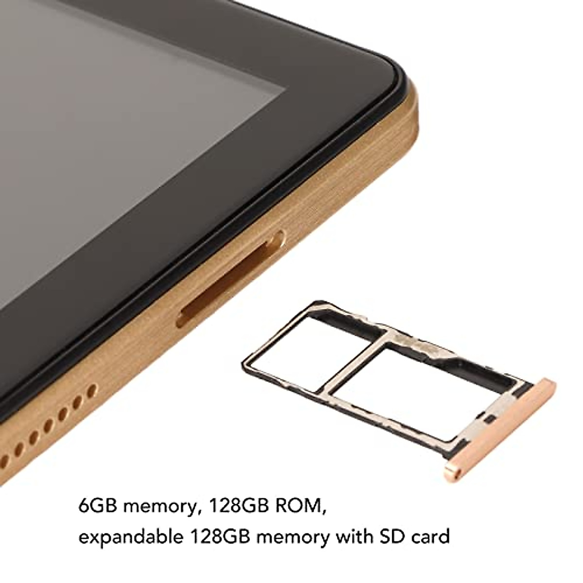 10.1in Tablet, 6GB RAM 128GB ROM, 2.0GHz Tablet PC with Speaker and Microphone 5G WiFi Dual Band 7000mah Battery, Supports BT GPS