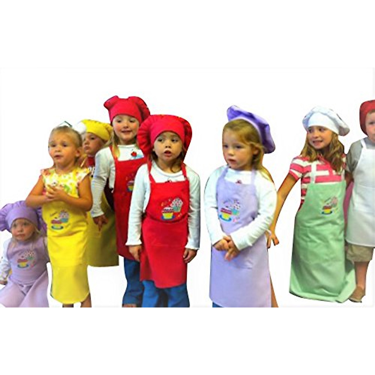 CHEFSKIN Baby Toddler Chef Set Includes Apron and Hat White Set