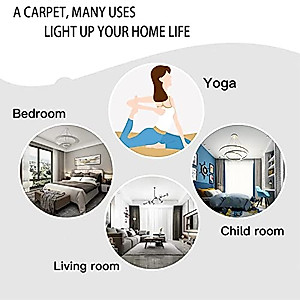 Paris Eiffel Tower Pink Flower Area Carpet, Lovers Street Lamp Valentine's Day Decorative Rug, Soft Comfortable Non-Slip Rubber Backing for Living Room Hallway Bedroom Boy Girl3 x 2ft