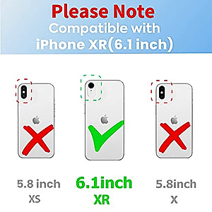 Loheckle for Square iPhone XR Case, Designer Retro Luxury Cases for Women with Ring Stand Holder and Lanyard, Stylish Bee Cute Cover for iPhone XR 6.1 Inch