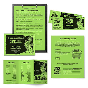 Neenah Astrobrights Premium Color Paper, 24 lb, 8.5 x 11 Inches, 500 Sheets, Martian Green (WAU21801)