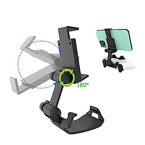 NC P S5 Game Controller Mount Clip Holder Support with Adjustable Angle Clamp Gamepad Rotate Stents Handle Bracket Accessories Sale