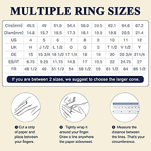 Suplight Womens Rings 925 Sterling Silver Celtic Knot Rings Wedding Band Ring Size 11