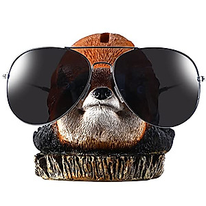 Rascally Red Panda Multi-Functional Desktop Organizer | Cell Phone Stand | Tablet Stand | Eyeglass Holder | Sunglass Holder | Piggy Bank | Desk Pet | Unique Gift