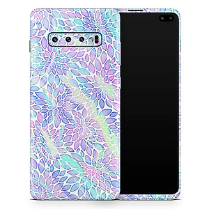 DesignSkinz Iridescent Dahlia v3 Protective Vinyl Decal Wrap Skin Cover Compatible with The Samsung Galaxy S20 (Screen Trim & Back Glass Skin)