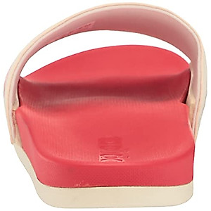 adidas Unisex Adilette Slides Sandal, Wonder White/Vivid Red/Gold Metallic, 13 US Women