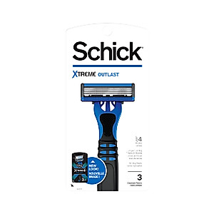 Schick Xtreme 4 Outlast Razor â€” Schick Xtreme4 Disposable Razors Men, 3 Count (Pack of 1)