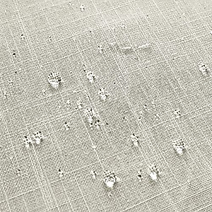 KOUFALL 96 Inch Shower Curtain,Natural Linen Waterproof Modern Boho Farmhouse Fabric Extra Long Shower Curtains for Bathroom Set with Hooks,72 x 96 in Length,Cream Beige