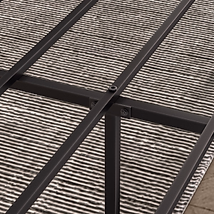 VECELO Full Size Bed Frame Metal Platform with Headboard/Steel Slat Support/No Box Spring Needed/Easy Assembly