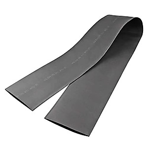 Electrical Buddy Heat Shrink Tubing 1M Black 70mm Diameter 110mm Flat Width 2:1 Polyolefin Tube Sleeving