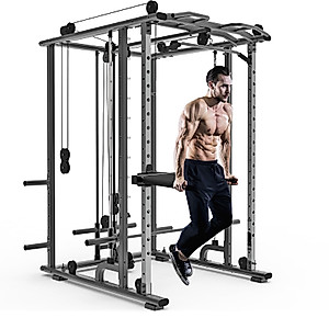Kipika Y-Shaped Dip Bar for 2" x 2" Power Cage with 5/8" or 1" Hole - Dip Bar Attachments for Home Gym - Heavy Duty Power Rack Attachments - 2" x 2" Squat Rack Accessories for Strength Training