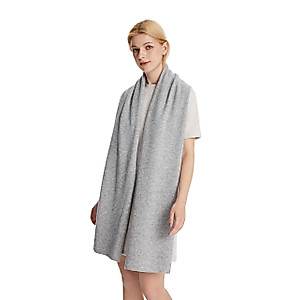 Seasons Comfort 100% Cashmere Knitted Wrap, Oversized Shawl, Scarf, Stole