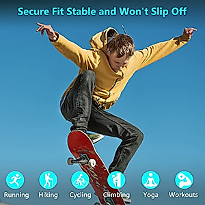 BANIGIPA Open Ear Headphones, 2023 Upgraded Air Conduction Bluetooth Headset with Built-in Microphones, 10 Hrs Playtime, Waterproof Wireless Earphones for Sport, Gym, Running, Cycling, Hiking, Driving
