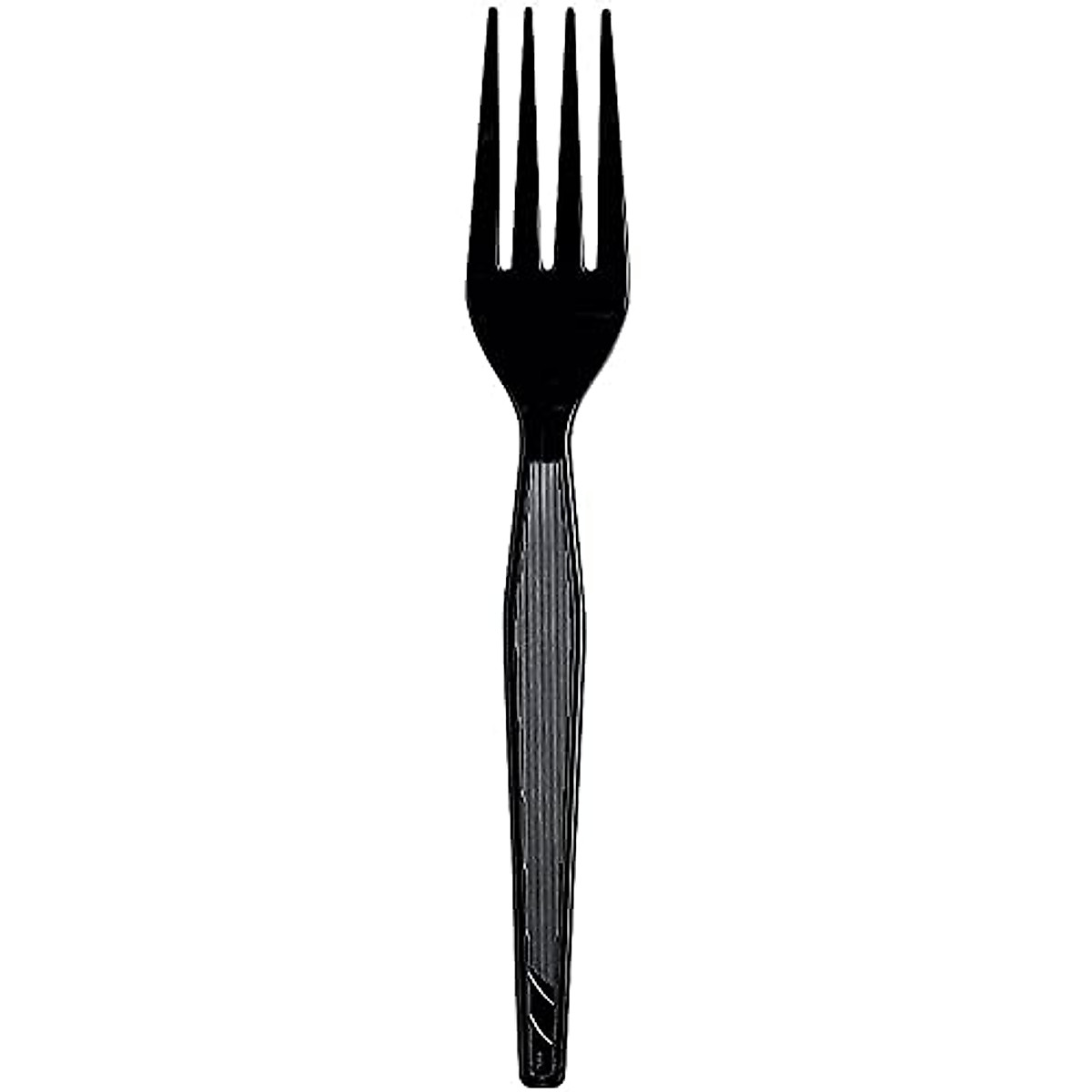Dixie FH517 Plastic Cutlery, Heavyweight Forks, Black, 1000/Carton