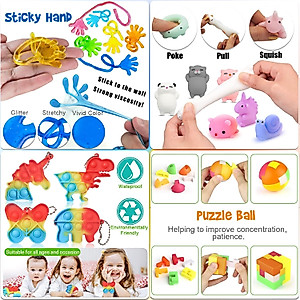 56 Pcs Party Favors for Kids 3-5 4-8 8-12, Treasure Chest Carnival Prize Box Toys for Classroom, Pinata Stuffers Goodie Bag Filler Easter Egg Fillers, Small Bulk Toys for Boys Girls Birthday Gift