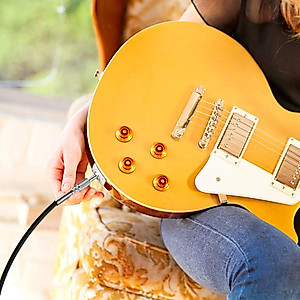 USB Guitar Cable Guitar Cord 10FT USB Male to 1/4 Inch TS Mono Jack Connector Cord Compatible Windows and MacOS Guitar Base to PC USB Connection Cable Adapter for Recording Instrument Singing