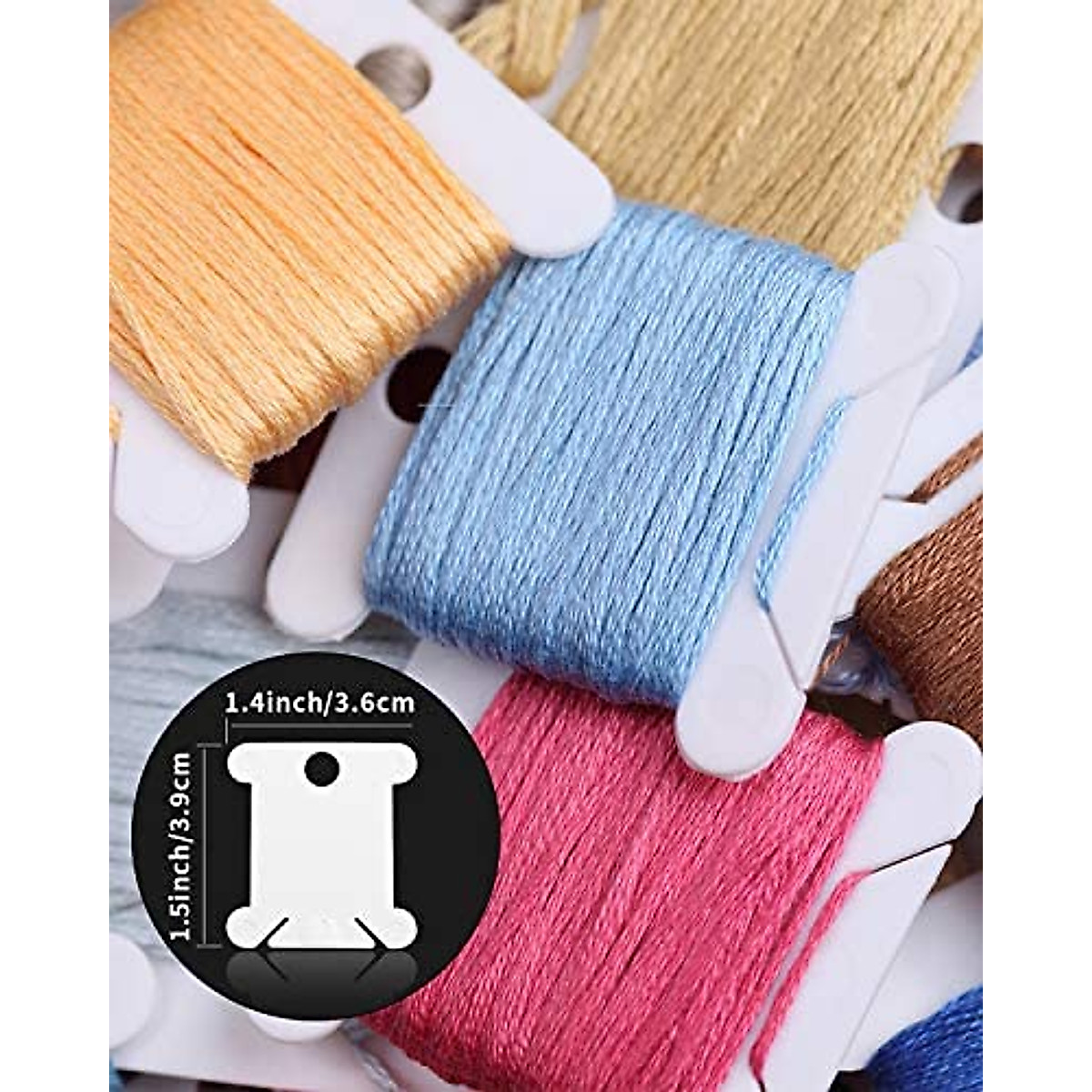 Caydo 100 Skeins Embroidery Floss, Friendship Bracelets String with 12 Pieces Floss Bobbins