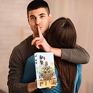 Piececool 3D Puzzles for Adults,Chinese Traditional Building Model Kits to Build for Teenagers Difficult 3D Metal Puzzle Educational Toys Gift Home Decor (White&Green)