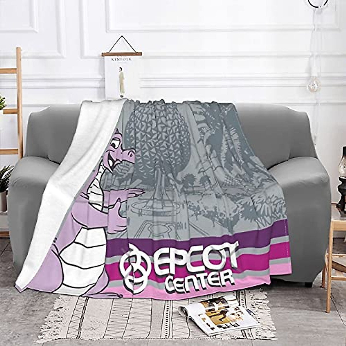 JIYINJI Figment Novelty Blanket Fleece Throw Blanket Super Soft Lightweight for Youth 60"X50".