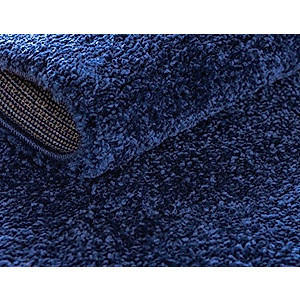 Unique Loom Solo Collection Area Rug - Calabasas (4' 1" x 6' 1" Rectangle, Navy Blue)